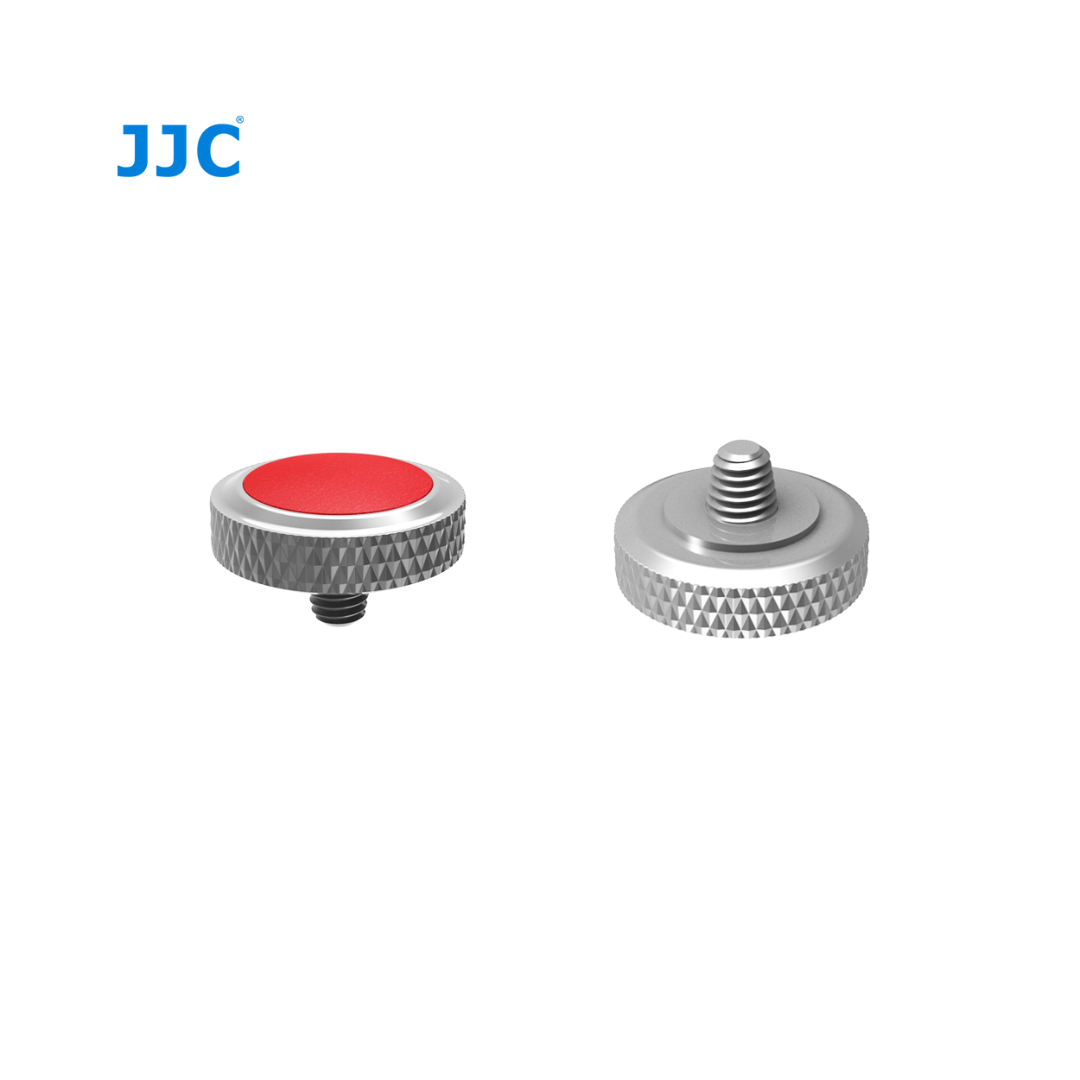 JJC Soft Release Button Deluxe Silver Plating + Red – GMW Trading Inc. (F8 Photo)