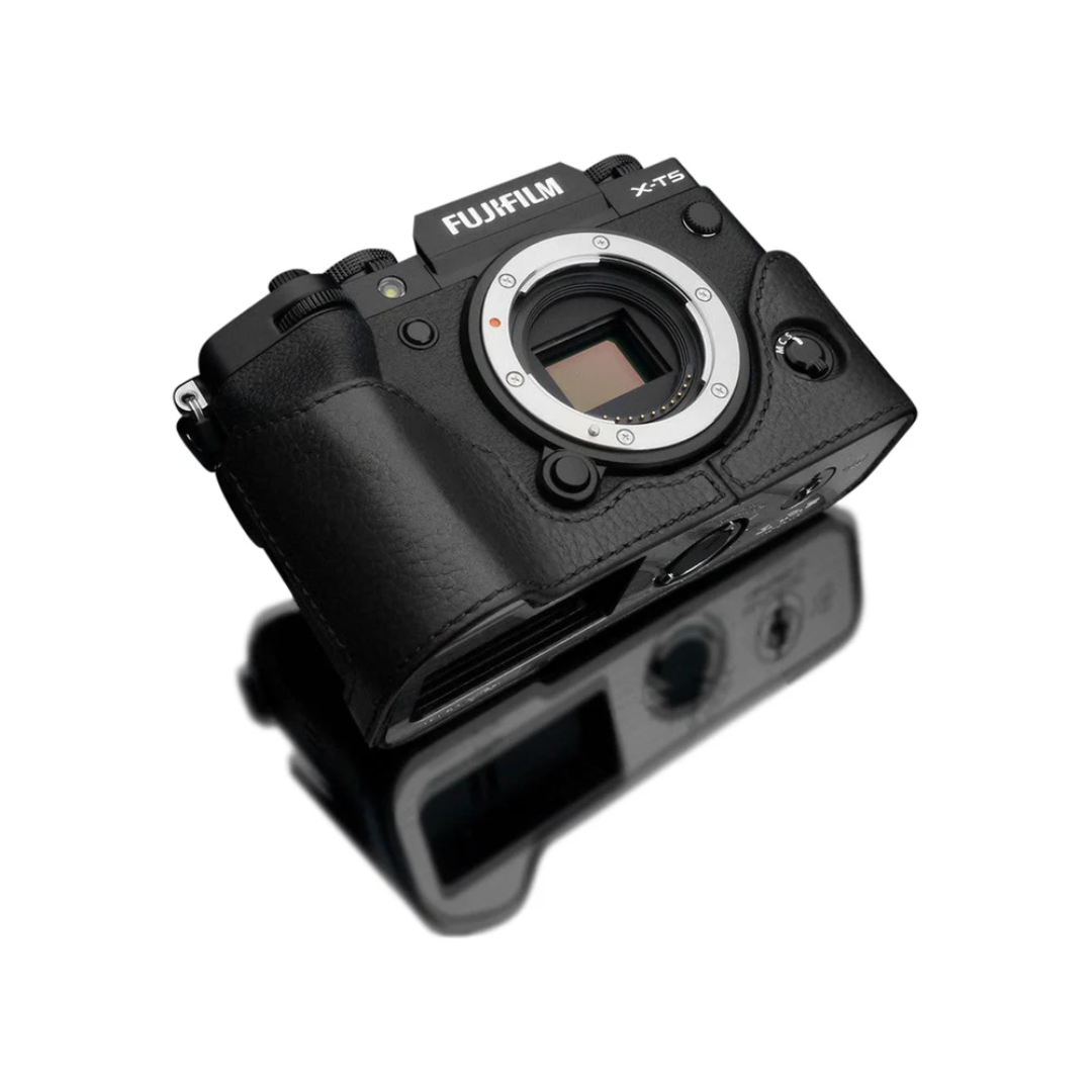 Gariz Half Leather Case for Fuji X-T5 (Black) – GMW Trading Inc. (F8 Photo)