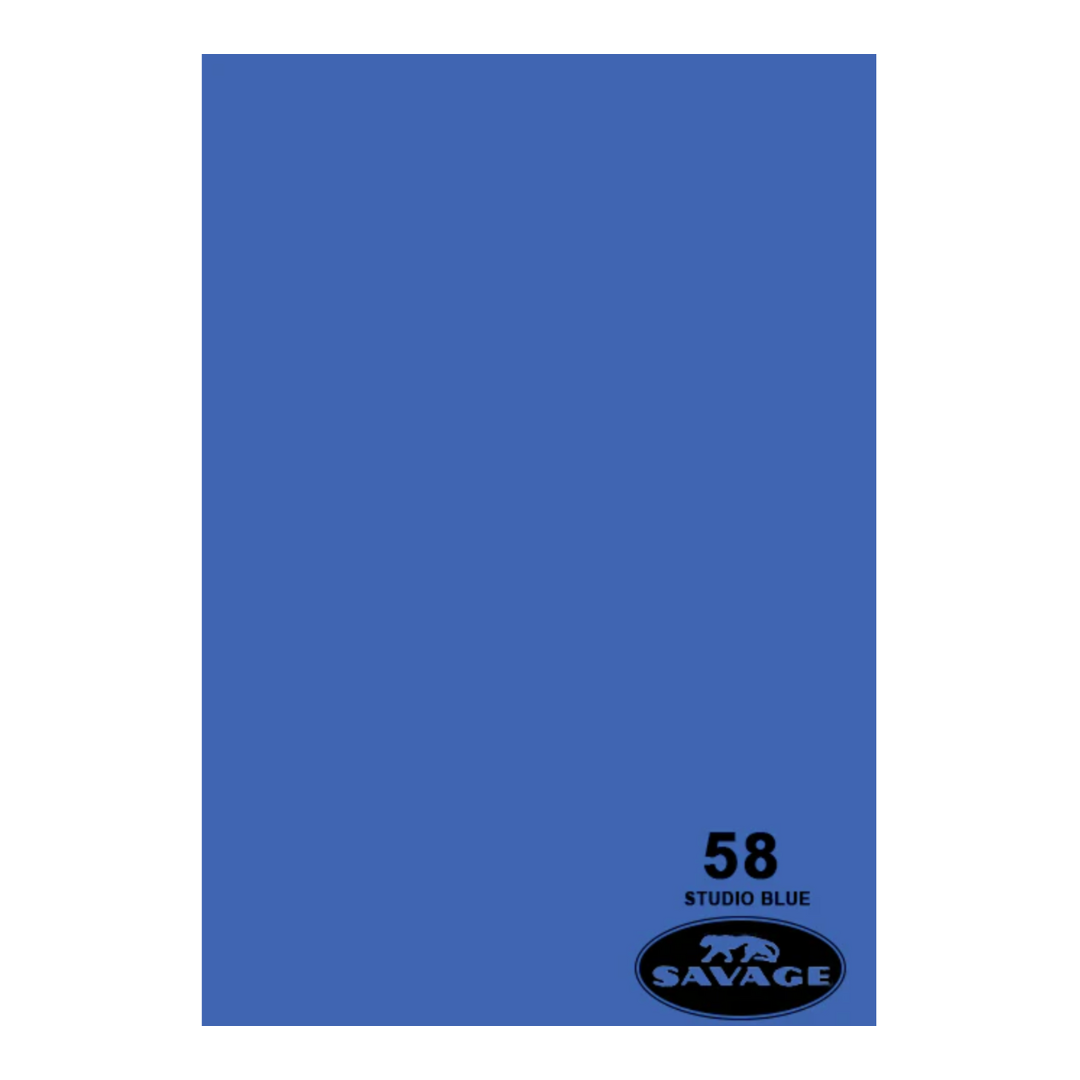 Savage Widestone Seamless Backdrop Paper 9x36ft (Studio Blue) – F8 Photo